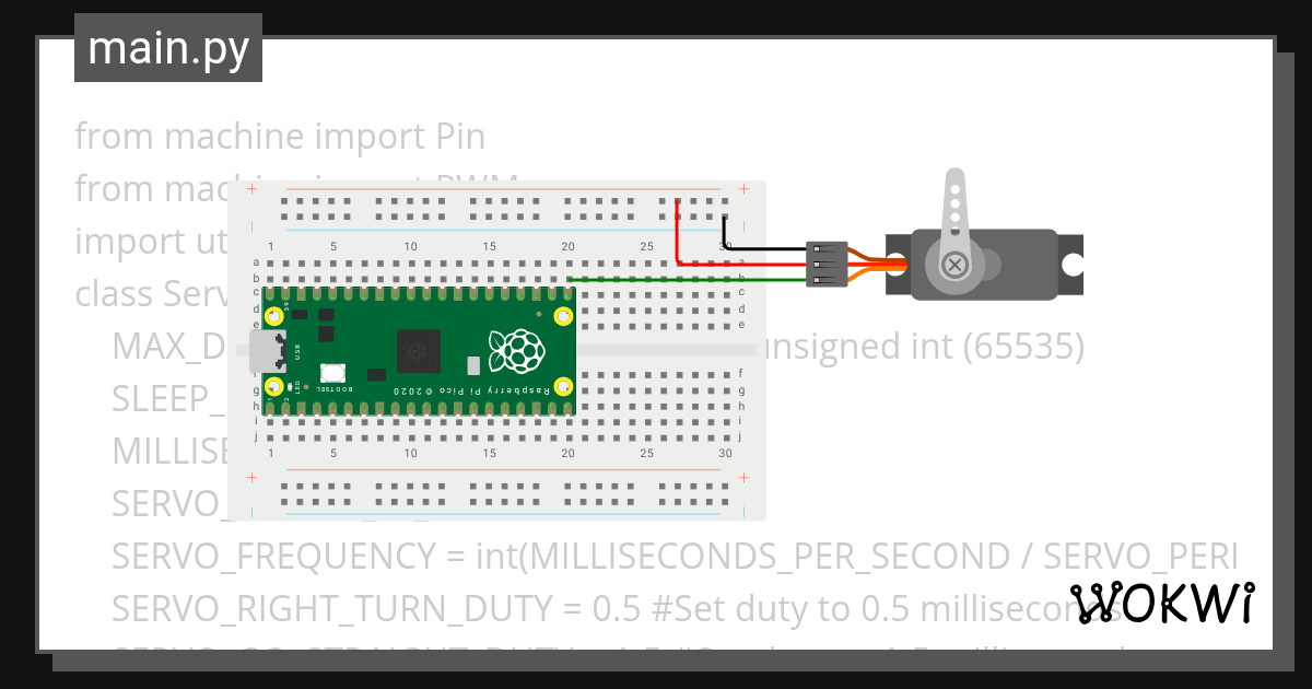 Servo Motor 2 - Wokwi ESP32, STM32, Arduino Simulator
