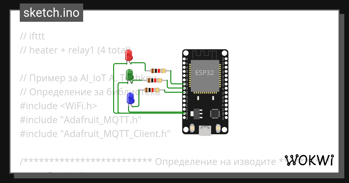 mqtt_google_assistant_new - Wokwi ESP32, STM32, Arduino Simulator