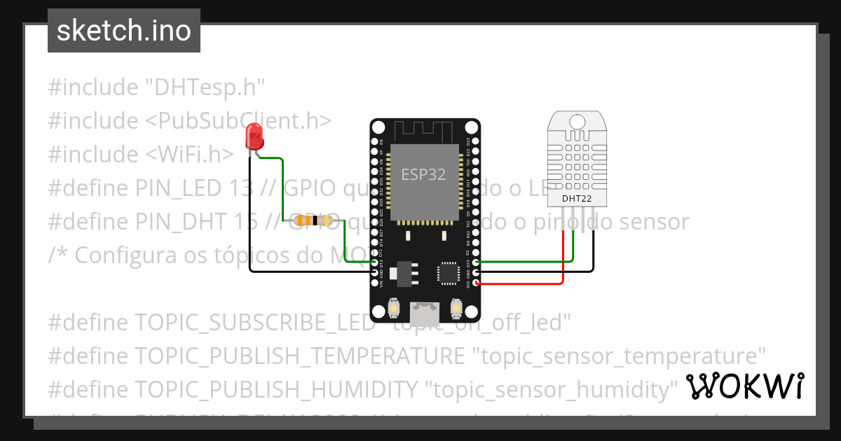 temperatura - Wokwi ESP32, STM32, Arduino Simulator