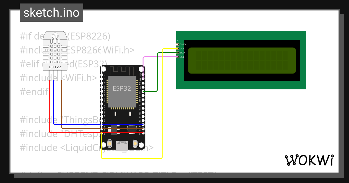 suhu kelembaban - Wokwi ESP32, STM32, Arduino Simulator