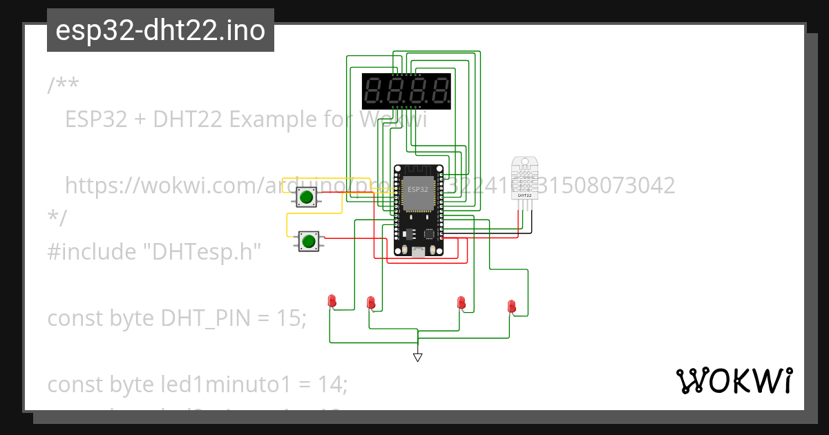 Esp32 Dht22 Y Display Manual Wokwi Esp32 Stm32 Arduino Simulator 3457