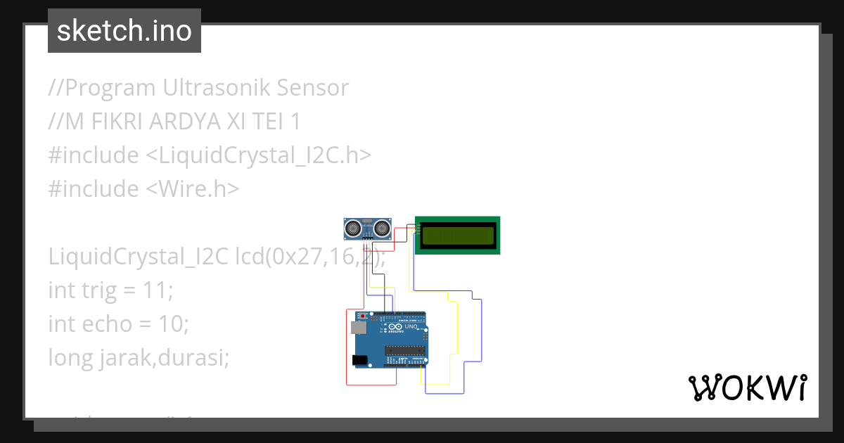 Ultrasonic Project - Wokwi ESP32, STM32, Arduino Simulator