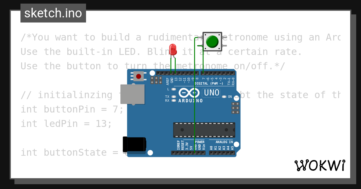 Metronome Ex 3 Wokwi Esp32 Stm32 Arduino Simulator