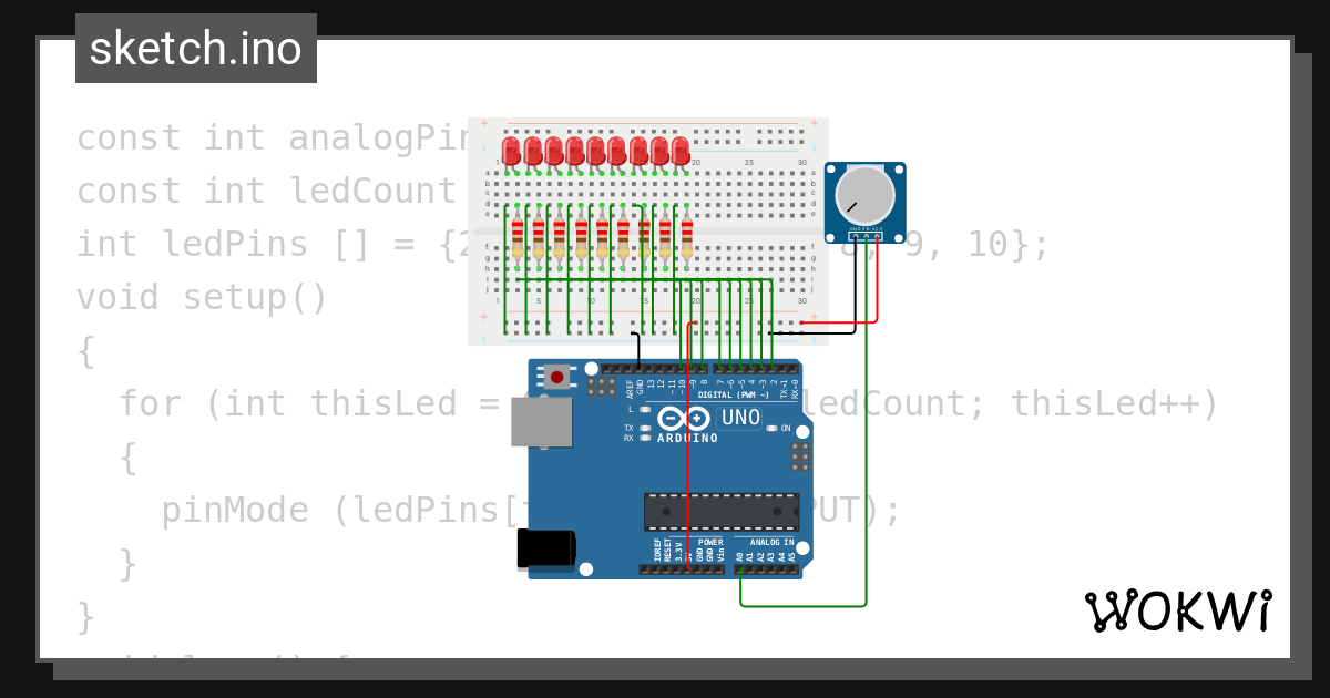 Project 3 Bar Graph Tabat Wokwi Esp32 Stm32 Arduino Simulator 2819