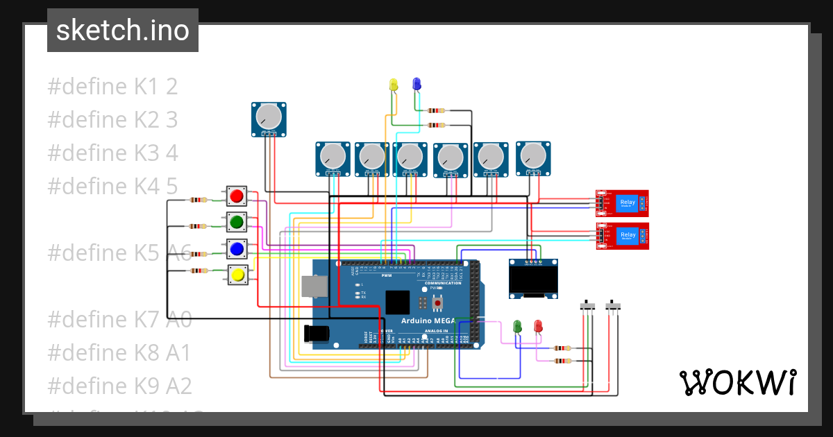CarControl - Wokwi ESP32, STM32, Arduino Simulator