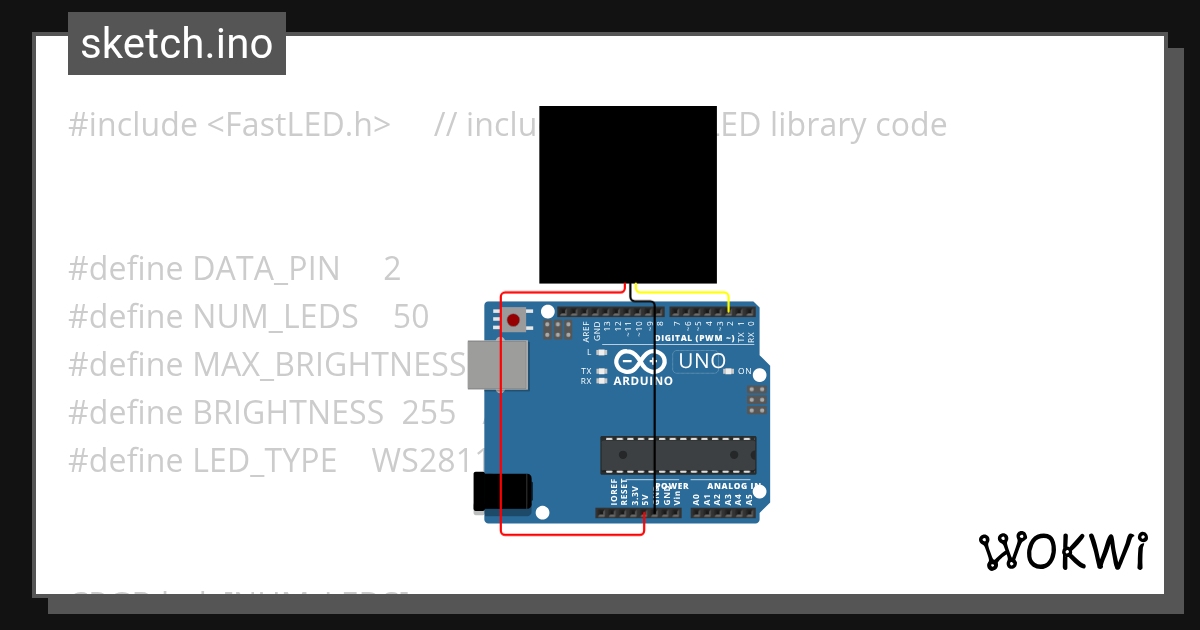 LEDS multiple - Wokwi ESP32, STM32, Arduino Simulator