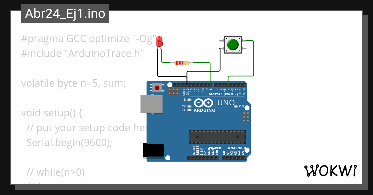 While en Assembly - Wokwi ESP32, STM32, Arduino Simulator