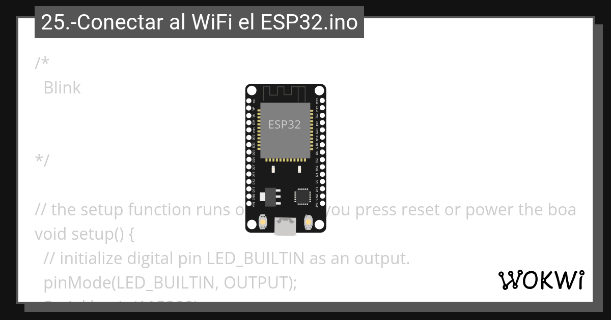 25 Conectar Al Wifi El O Copy Wokwi Esp32 Stm32 Arduino Simulator 4121