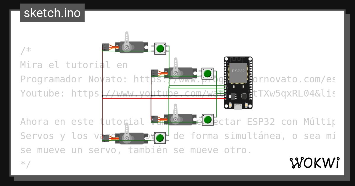 Servo Buttom Wokwi Esp32 Stm32 Arduino Simulator