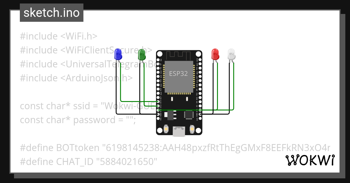 telegrambot - Wokwi ESP32, STM32, Arduino Simulator