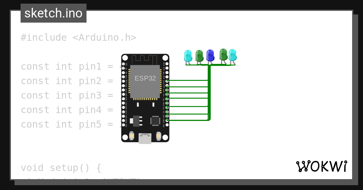 Lampu Hias Esp32 Wokwi Esp32 Stm32 Arduino Simulator 9935