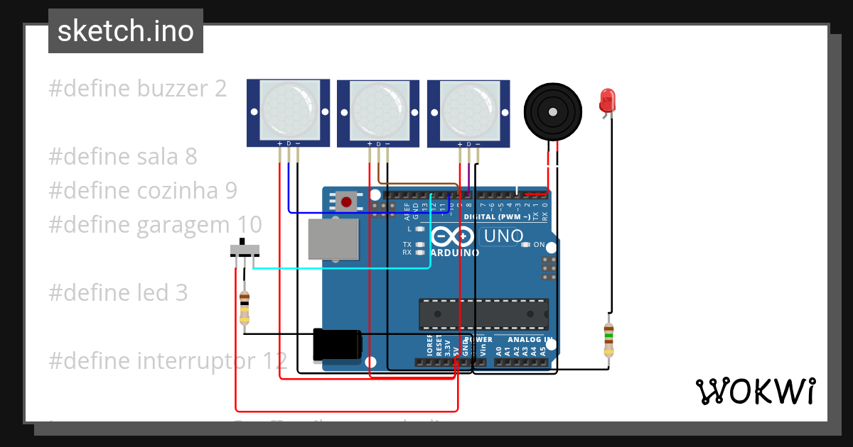 sensoriamento - Wokwi ESP32, STM32, Arduino Simulator