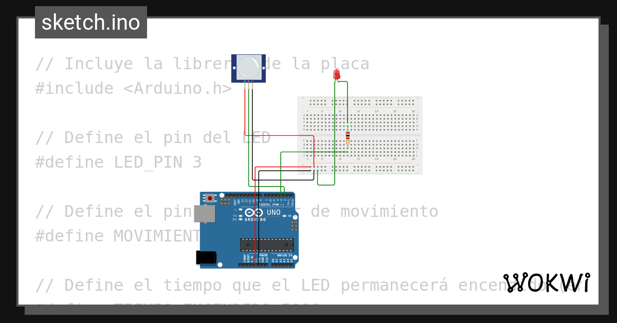 Movimiento Wokwi Esp32 Stm32 Arduino Simulator