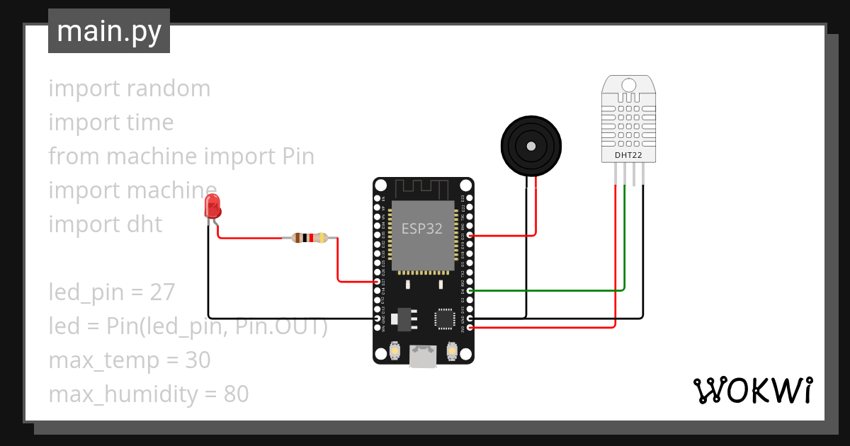 Assignment 2.py - Wokwi ESP32, STM32, Arduino Simulator