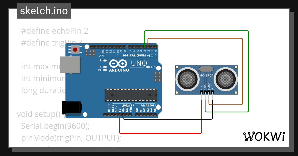 Sensor Ultrasonik Praktikum Guys Wokwi Esp32 Stm32 Arduino Simulator 9487