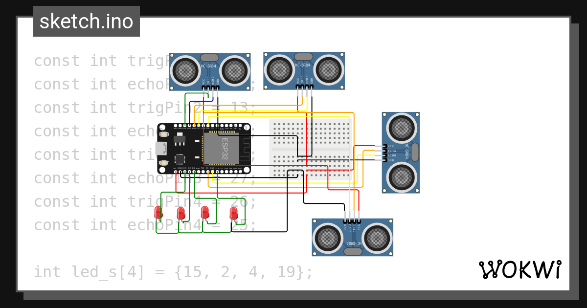 Ultrasonic At Each Desk Wokwi Esp32 Stm32 Arduino Simulator 9849