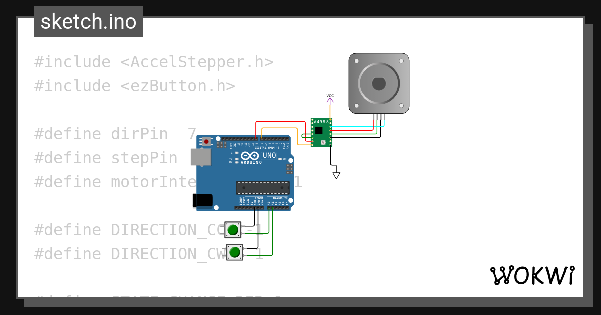 Stepper Motor Control Copy Wokwi Esp32 Stm32 Arduino Simulator
