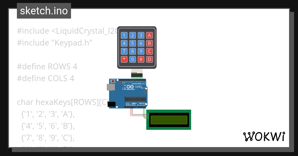 Keypad Nokia - Wokwi ESP32, STM32, Arduino Simulator