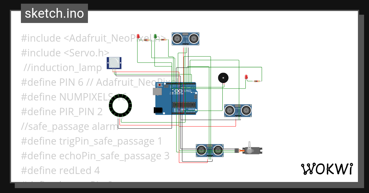 Induction lamp - Wokwi ESP32, STM32, Arduino Simulator