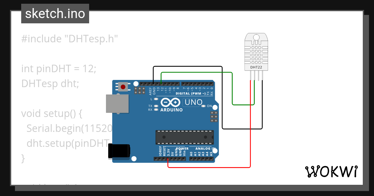 Sensor De Temperatura Wokwi Esp32 Stm32 Arduino Simulator 5405