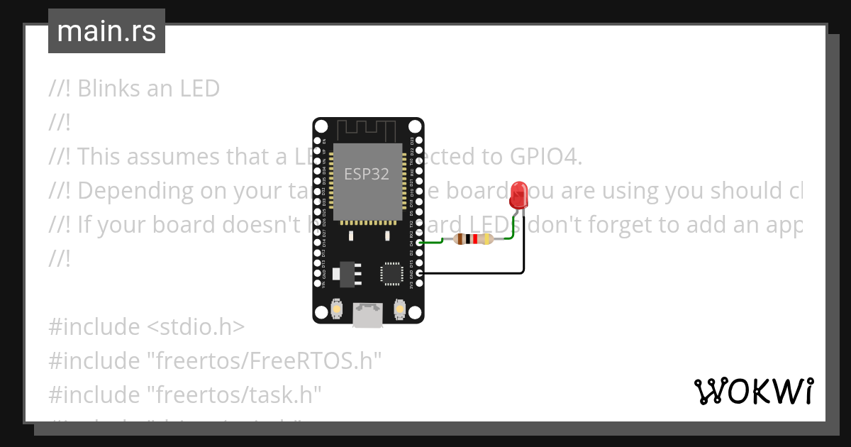 [esp32 | rust | std] blinky Copy Copy44 Copygtg - Wokwi ESP32, STM32, Arduino Simulator