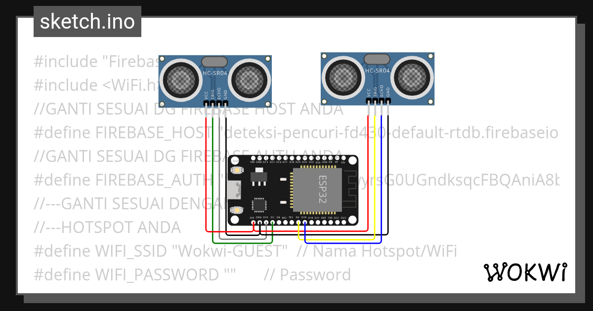 Deteksi Pencurii Wokwi Esp32 Stm32 Arduino Simulator 