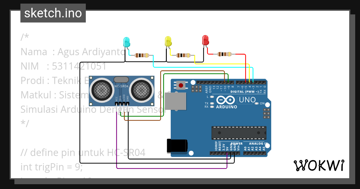 Sensor Ultrasonic Hc Sr04 Wokwi Esp32 Stm32 Arduino Simulator