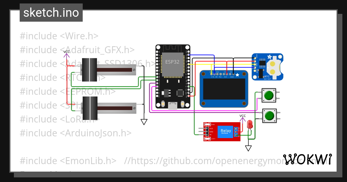 Emon - Wokwi ESP32, STM32, Arduino Simulator