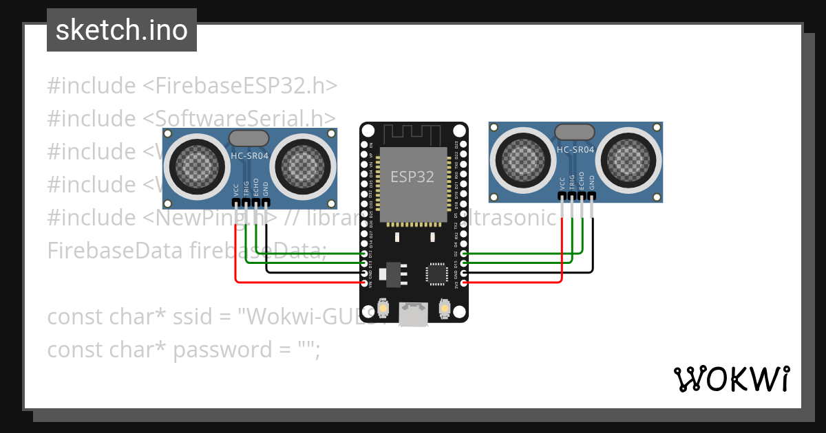 Pendeteksi pencuri - Wokwi ESP32, STM32, Arduino Simulator