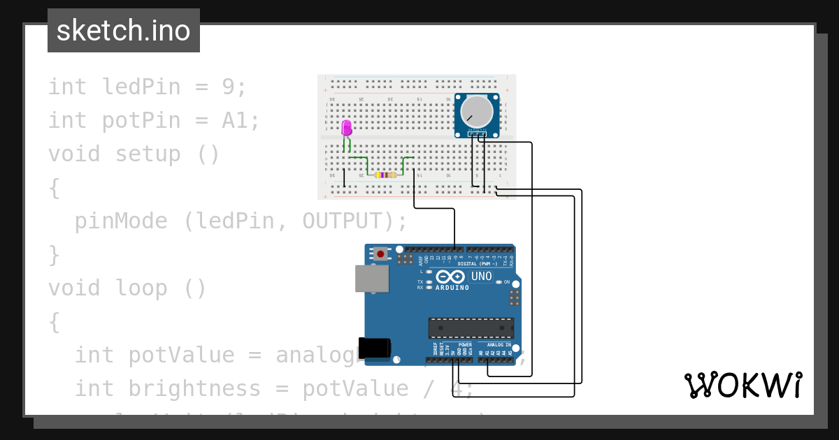 Walkthrough Project 2 Light Dimmer Wokwi Esp32 Stm32 Arduino Simulator
