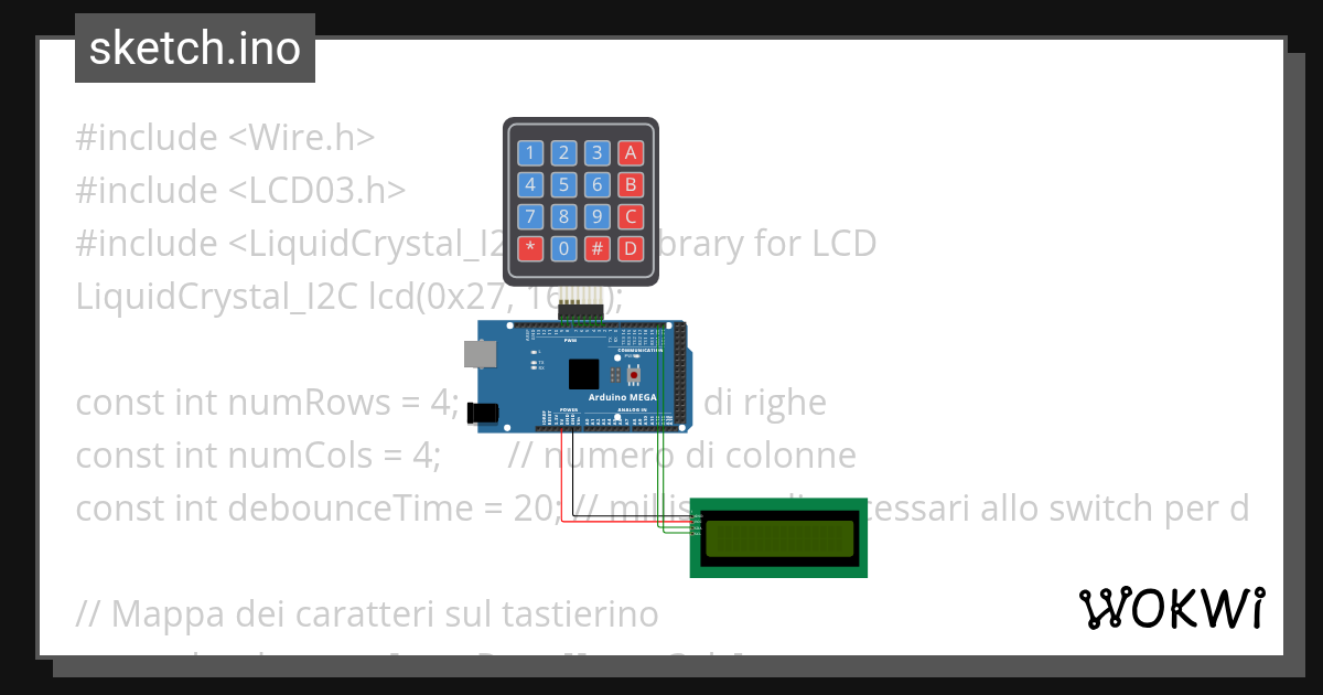 Allarme Arduino - Wokwi ESP32, STM32, Arduino Simulator