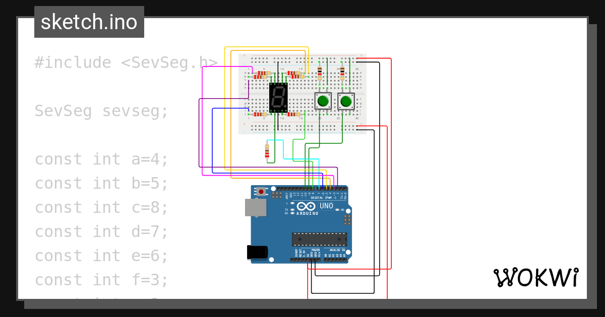 7segmentdisplay Wokwi Esp32 Stm32 Arduino Simulator