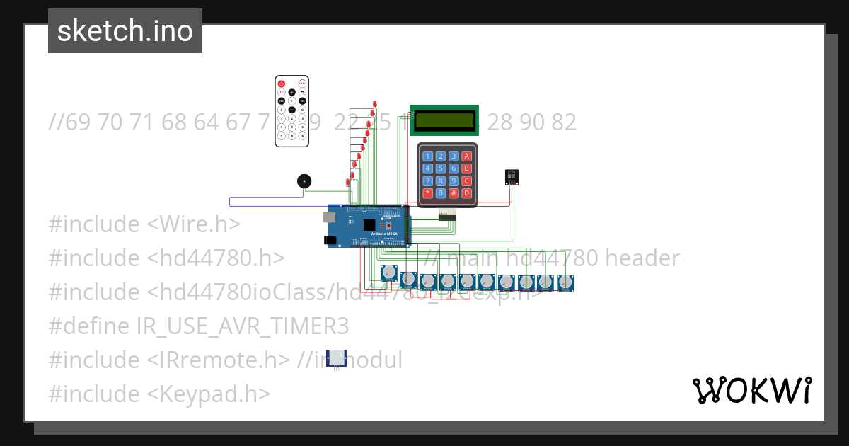 Bart Copy2 Klawiatura - Wokwi ESP32, STM32, Arduino Simulator
