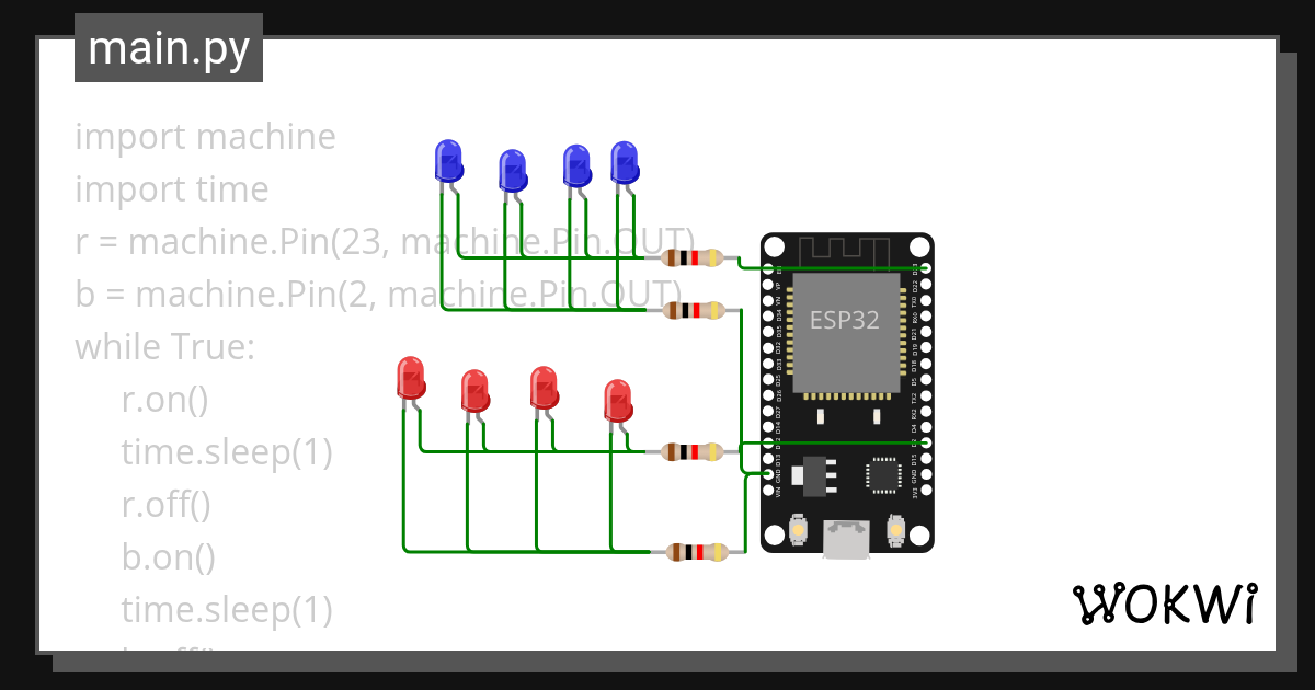 Wokwi - Online ESP32, STM32, Arduino Simulator