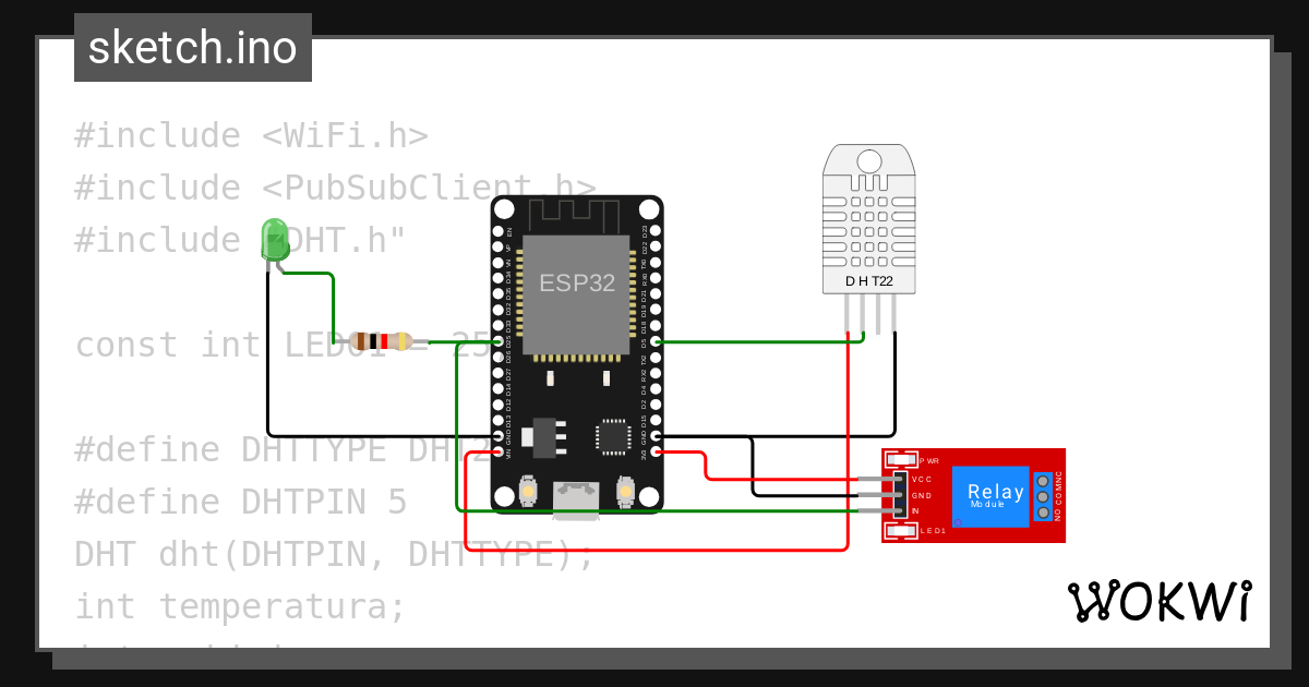 Esp32 Wifi Com Protocolo Mqtt Wokwi Esp32 Stm32 Arduino Simulator