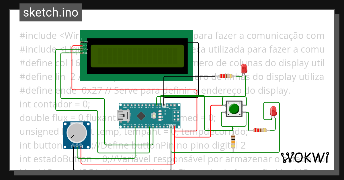 medidor_fluxo - Wokwi ESP32, STM32, Arduino Simulator