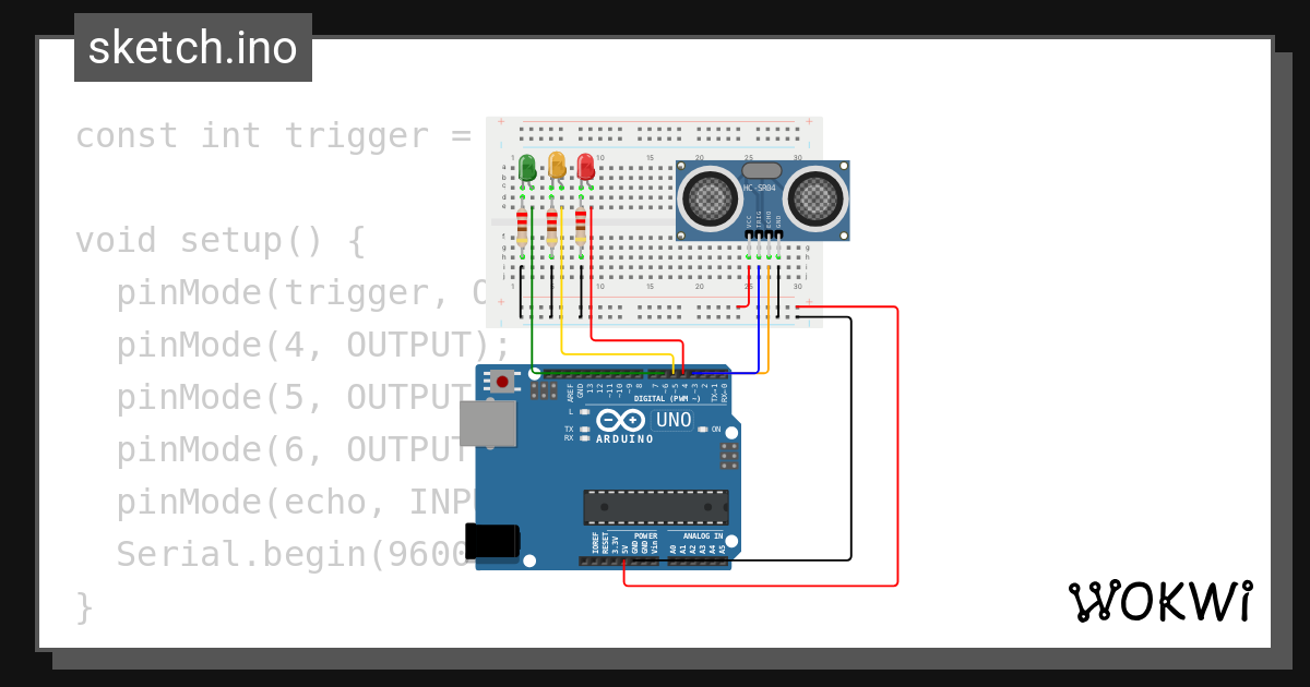 Ultrasonido Wokwi Esp32 Stm32 Arduino Simulator 2683
