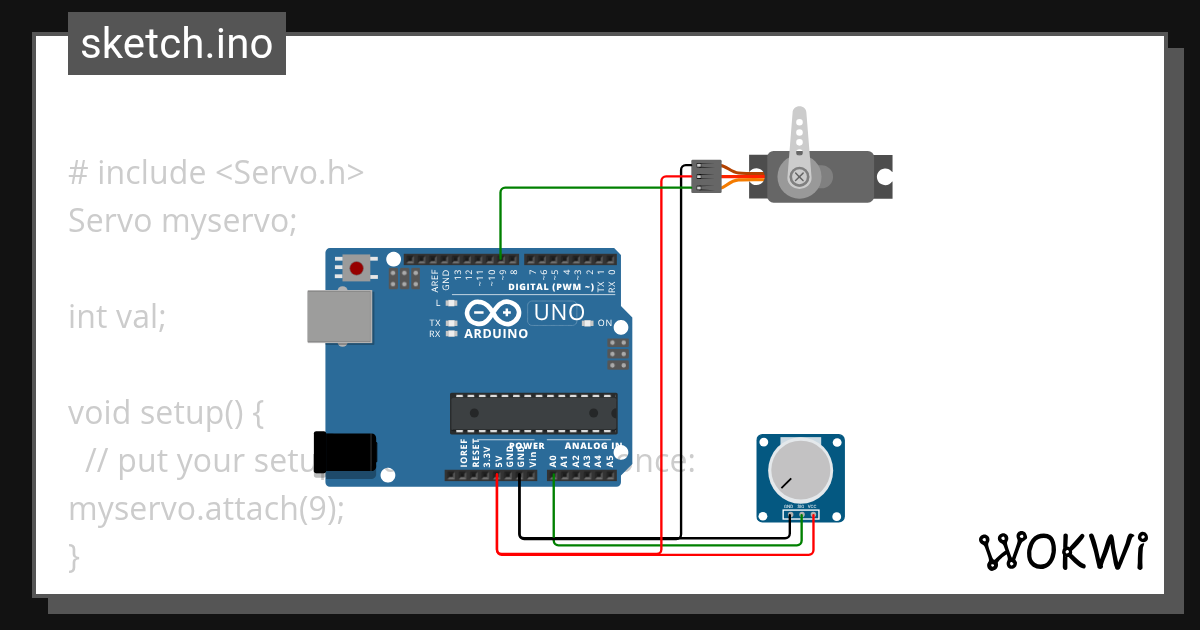 Servomotor - Wokwi ESP32, STM32, Arduino Simulator Servomotor - Wokwi ESP32, STM32, Arduino Simulator