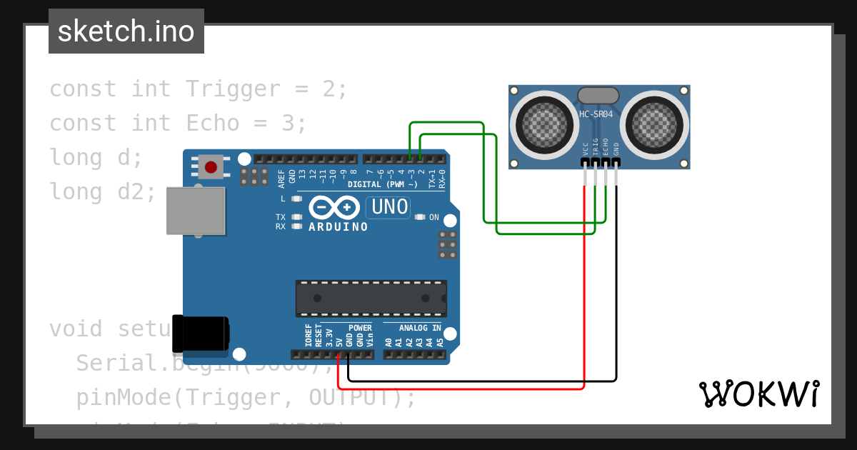 Ultrasonic Altura Wokwi Esp32 Stm32 Arduino Simulator