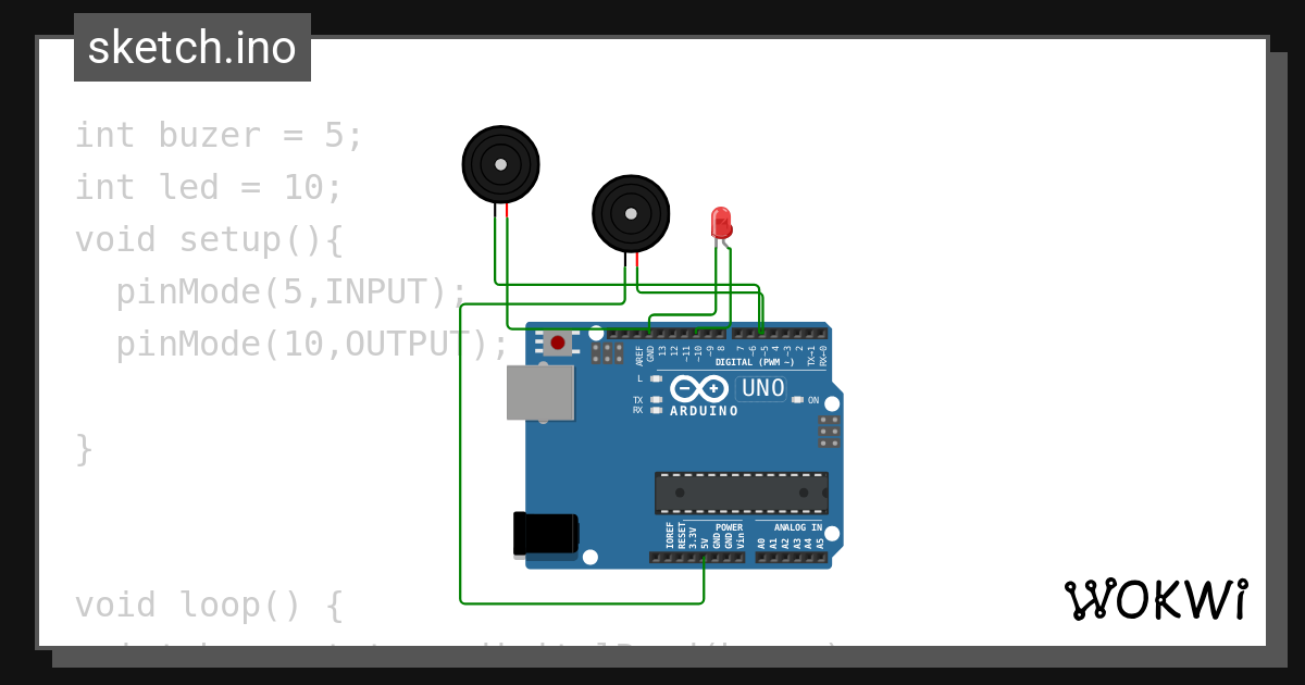 Buzer Wokwi Esp32 Stm32 Arduino Simulator