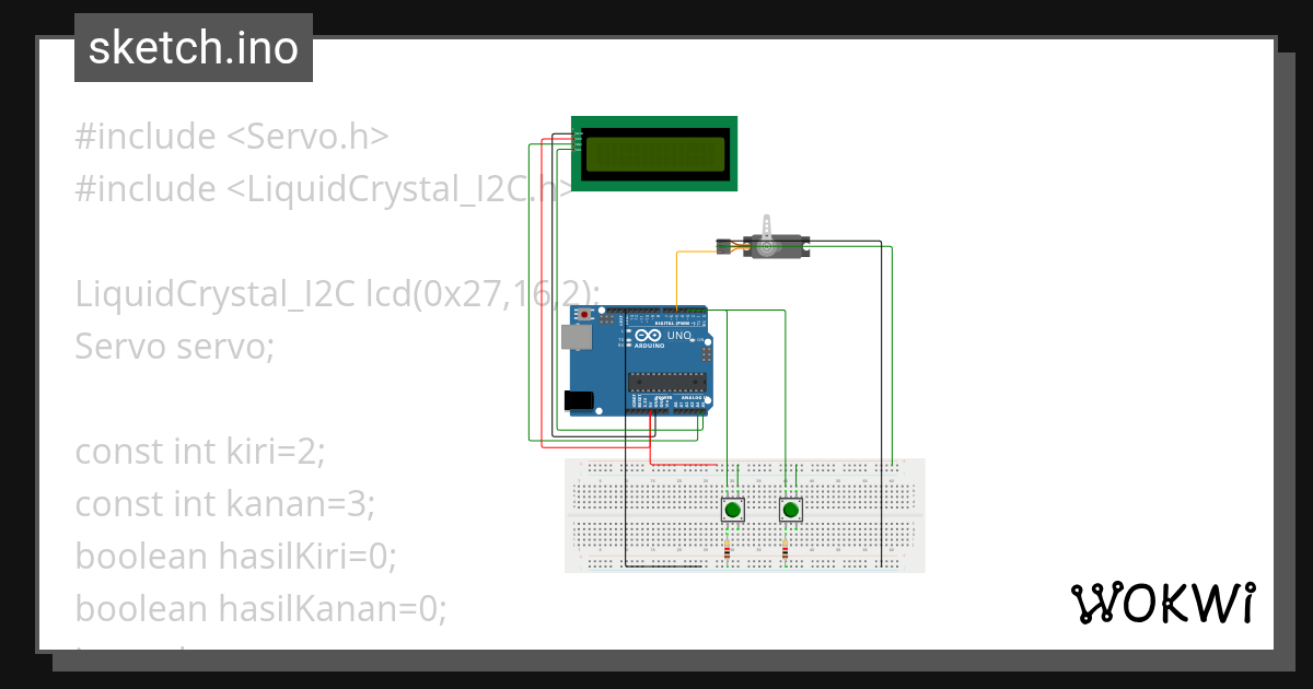 servo otomatis - Wokwi ESP32, STM32, Arduino Simulator