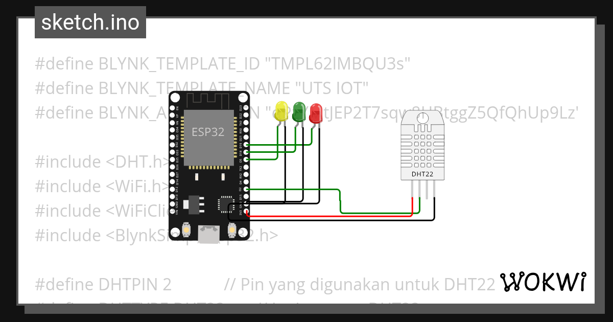 UTS IOT Uci dan nila - Wokwi ESP32, STM32, Arduino Simulator