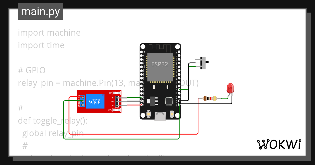 小小下士继电器控制 Wokwi Esp32 Stm32 Arduino Simulator 7406