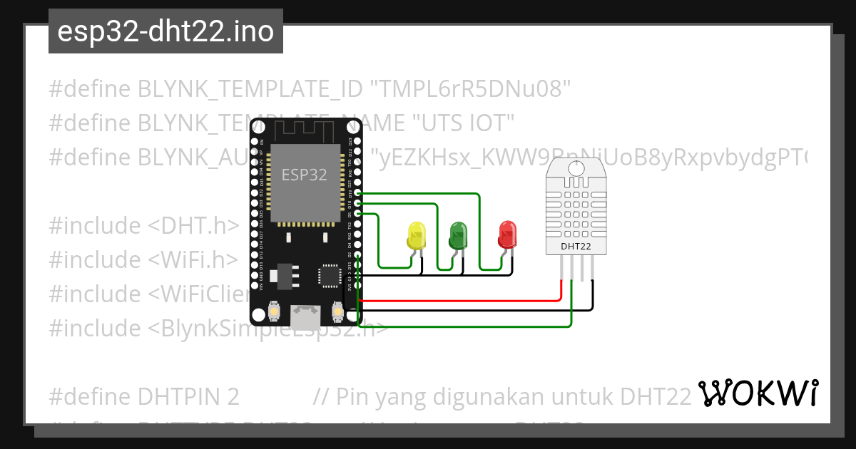 UTS IOT - Wokwi ESP32, STM32, Arduino Simulator