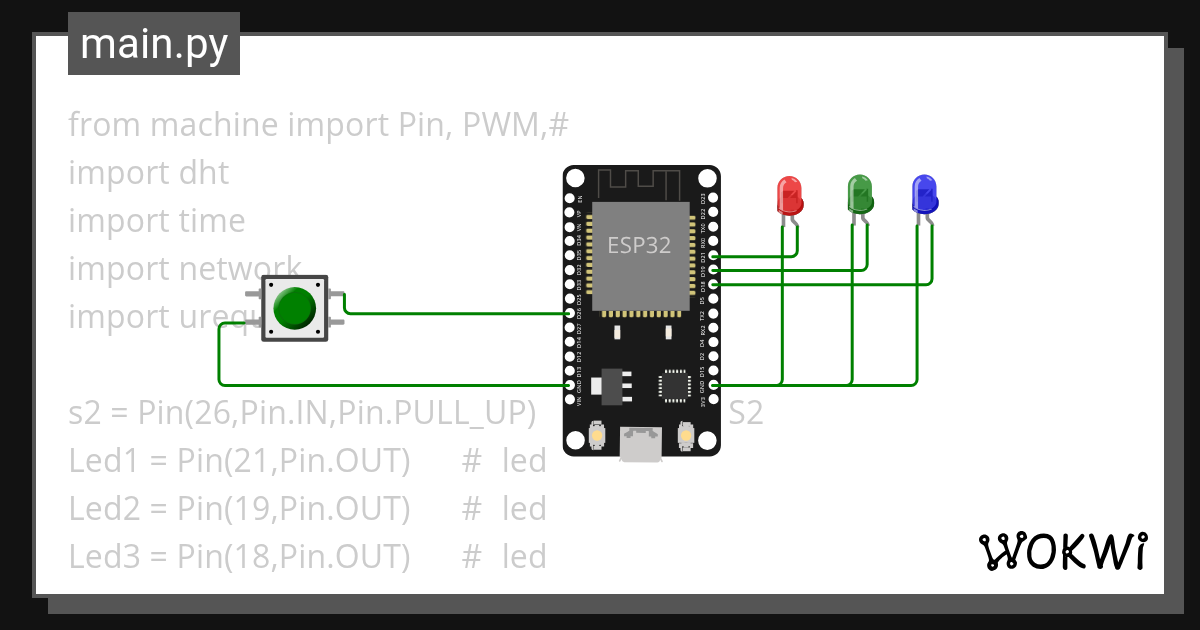 lab 7 - Wokwi ESP32, STM32, Arduino Simulator
