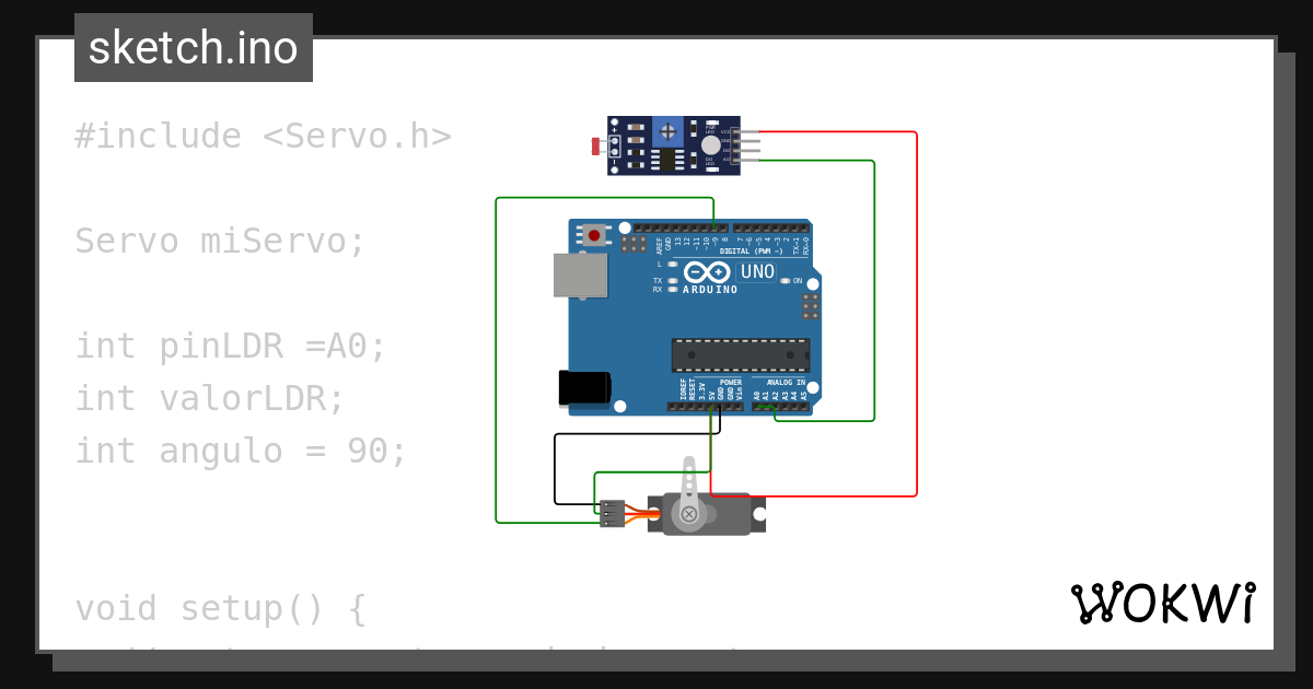 Servo Que Gira Con Ldr Wokwi Esp32 Stm32 Arduino Simulator 9686