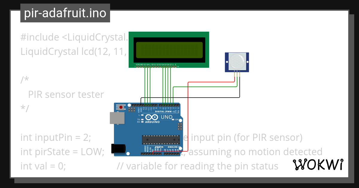 pir-adafruit.ino Copy - Wokwi ESP32, STM32, Arduino Simulator