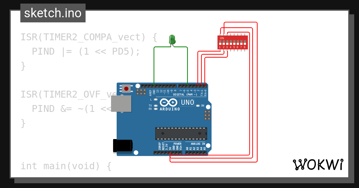 Beleuchtung Wokwi Esp32 Stm32 Arduino Simulator 1991
