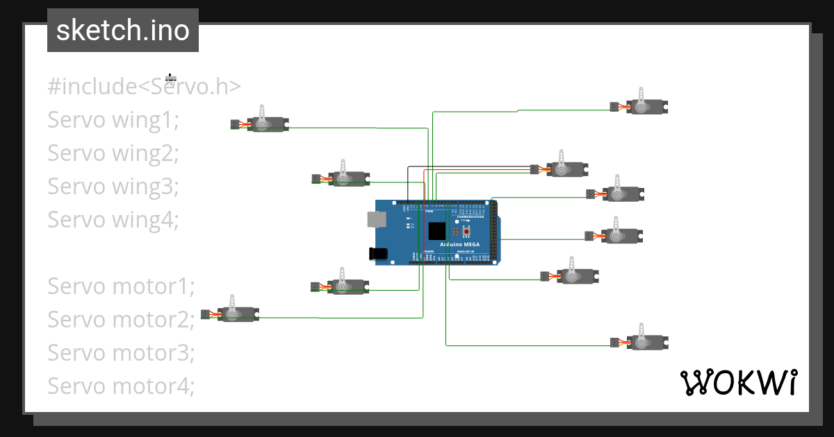 servo logics code - Wokwi ESP32, STM32, Arduino Simulator