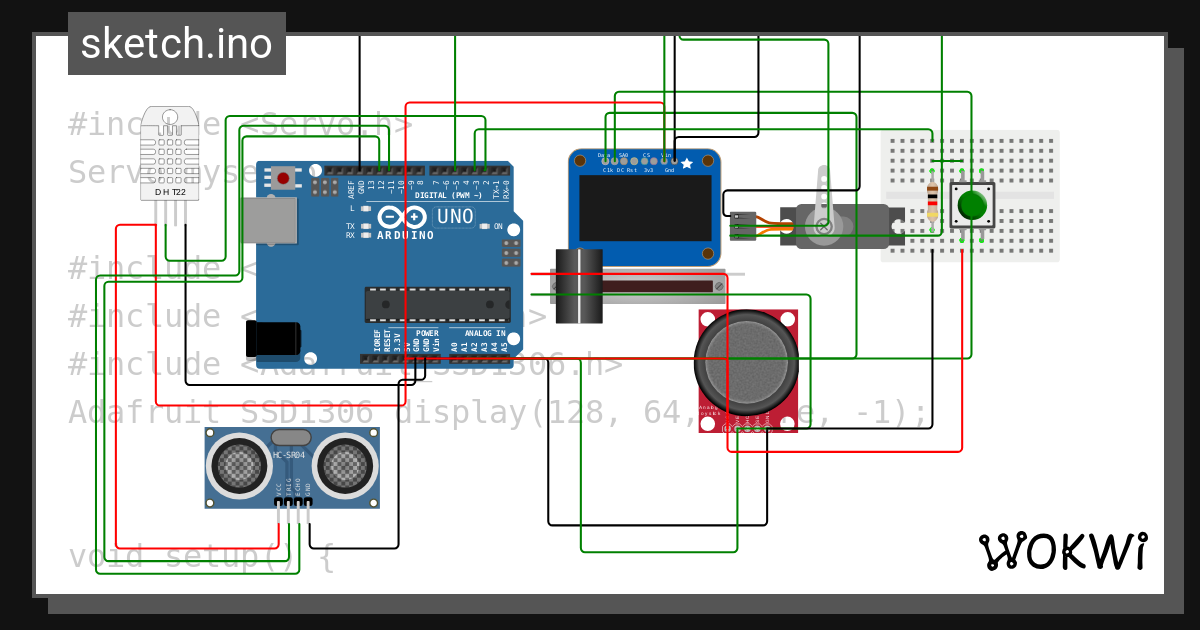 Joystick E Servomotore Wokwi Esp32 Stm32 Arduino Simulator